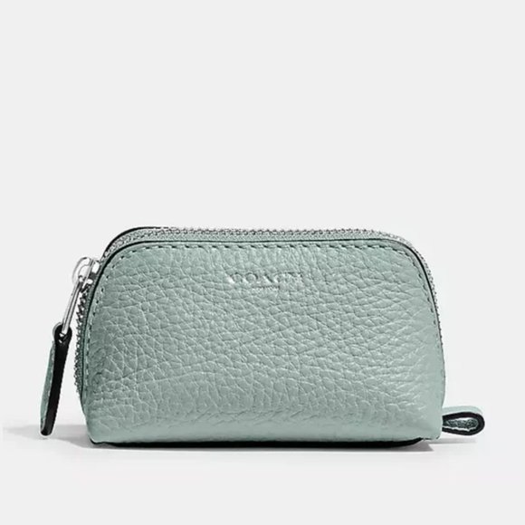 Coach | Bags | Coach Micro Mini Zip Case Light Teal | Poshmark